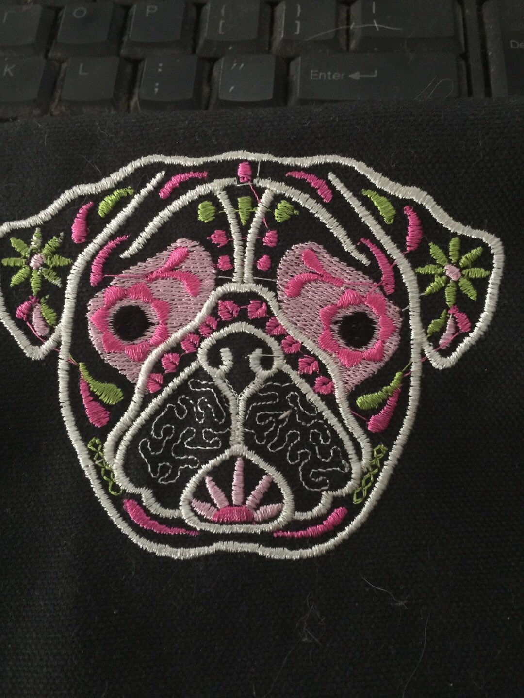 Pug Patch Dog Patch Kids Patch Black Pug Patch Calvera Colorful Patch ...