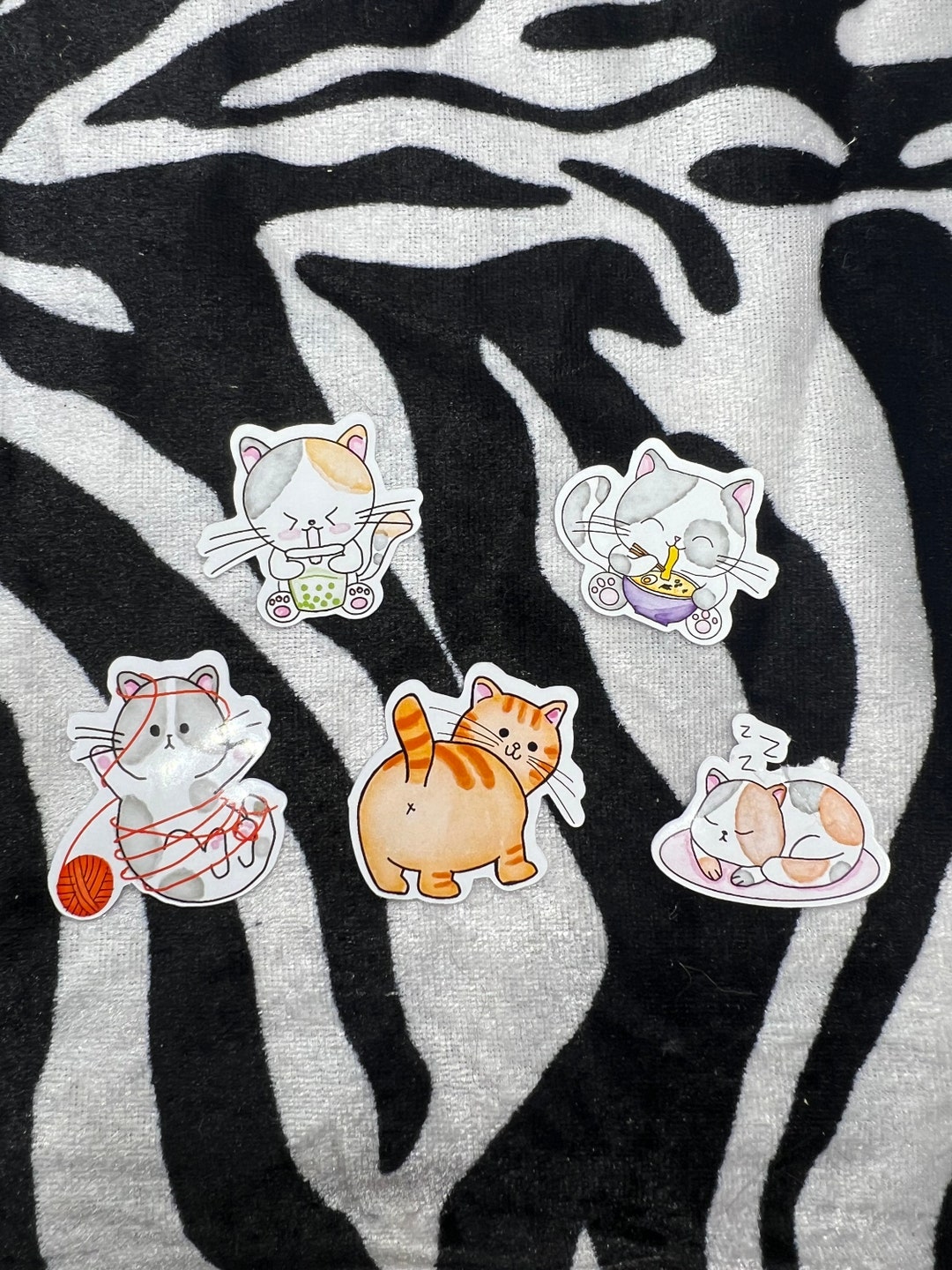 Cute Cat Sticker Set Stickers Funny Kawaii Sweet - Etsy