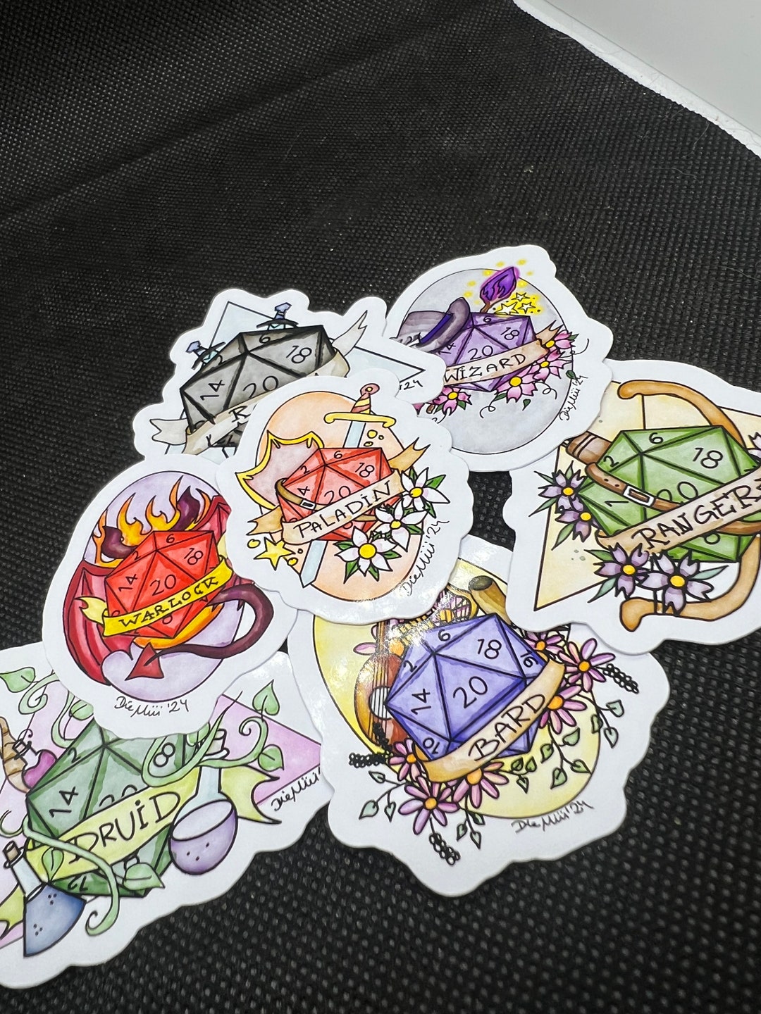 Cute Dnd Sticker Set Stickers Funny Kawaii Cute - Etsy