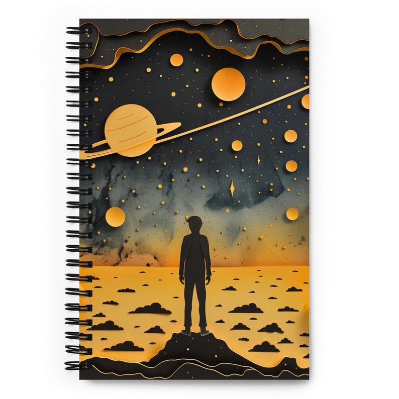 Spiral Notebook Journal Planets Sci-fi Notebook Fantasy Diary Space ...
