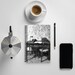 A Spiral Notebook Featuring an Intricate Ink Sketch, Illustration of a ...