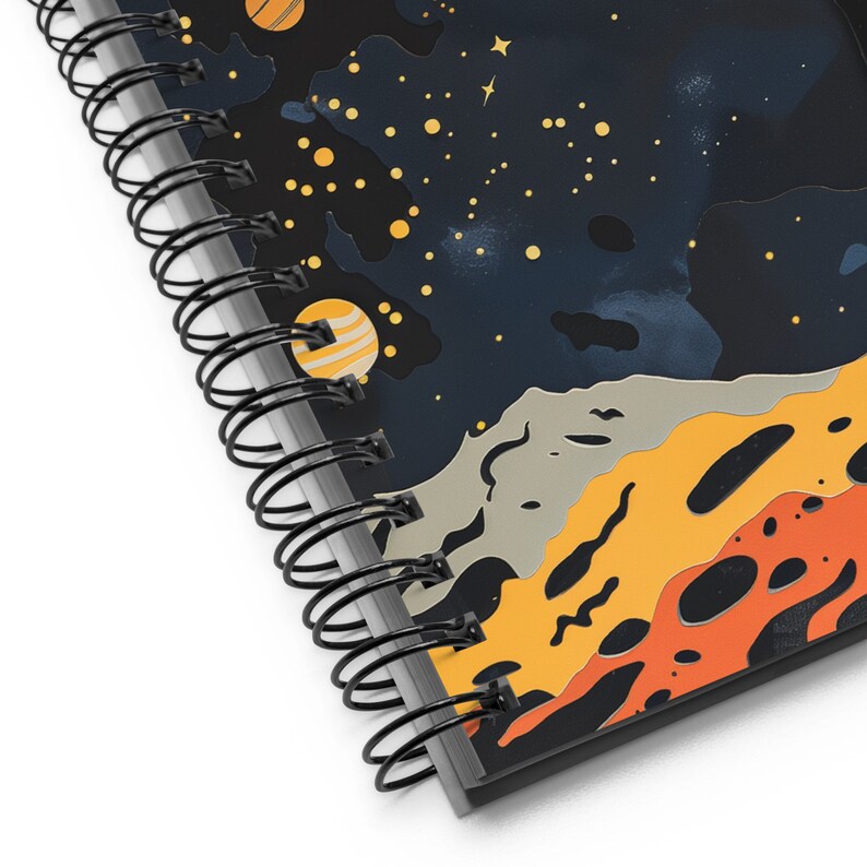 Beyond the Page Collection - Sci-fi Planets Spiral Notebook: Outer ...