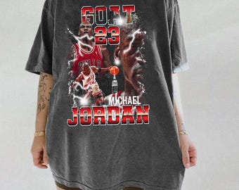 Michael Jordan Basketball T-shirt Design PNG Printable 300 DPI, 90s Hip ...