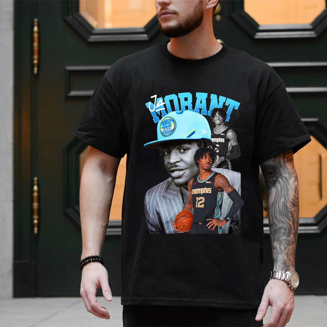 Retro Ja Morant T-shirt Basketball Player MVP Slam Dunk Merchandise ...