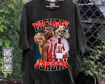 Michael Jordan Basketball T-shirt Design PNG Printable 300 DPI, 90s Hip ...