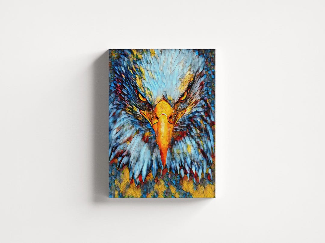 Bald Eagle Canvas Print, Large Eagle Wall Art, Animals Wall Decor, American Eagle Print, Animal ...