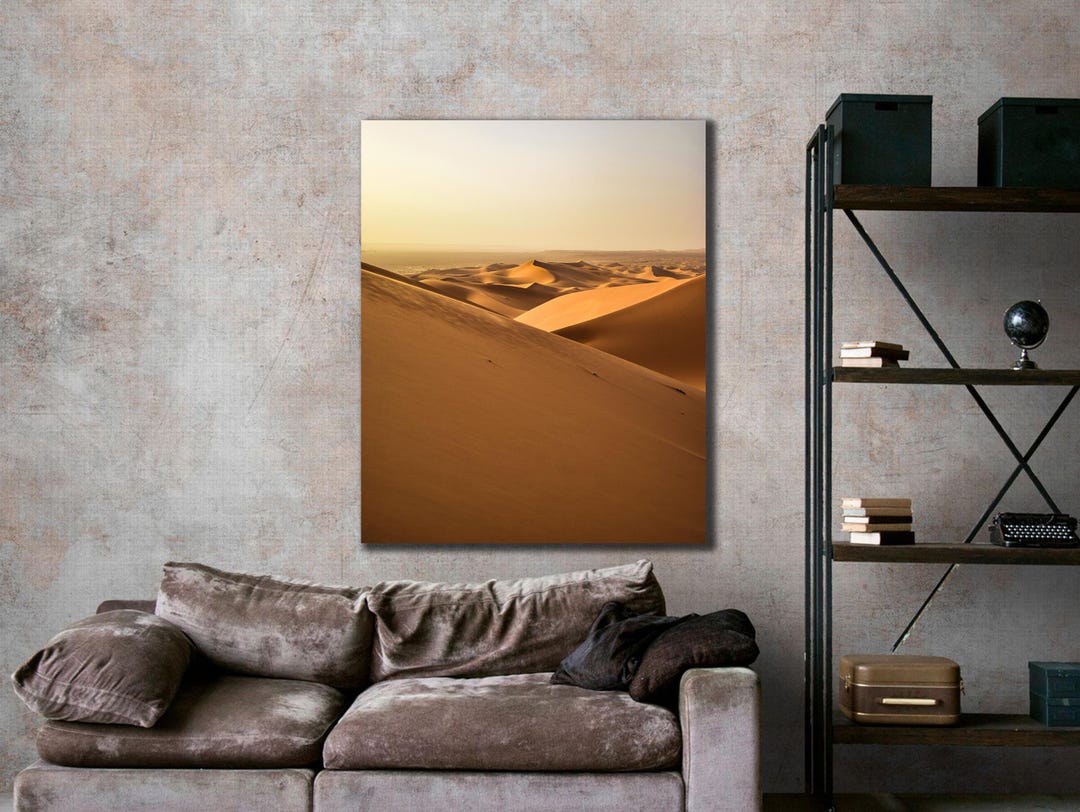 Sahara Desert Wall Art, Nature Wall Art, Large Desert Painting ...