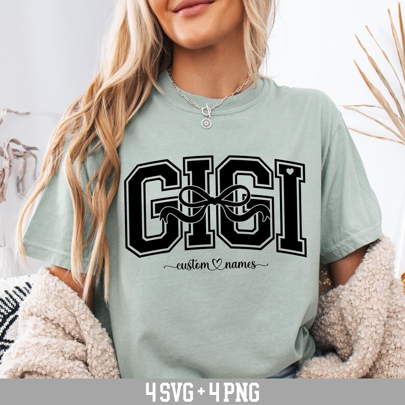 Custom Gigi Est 2026 Svg, New Grandma Png, Distressed Bow Design ...