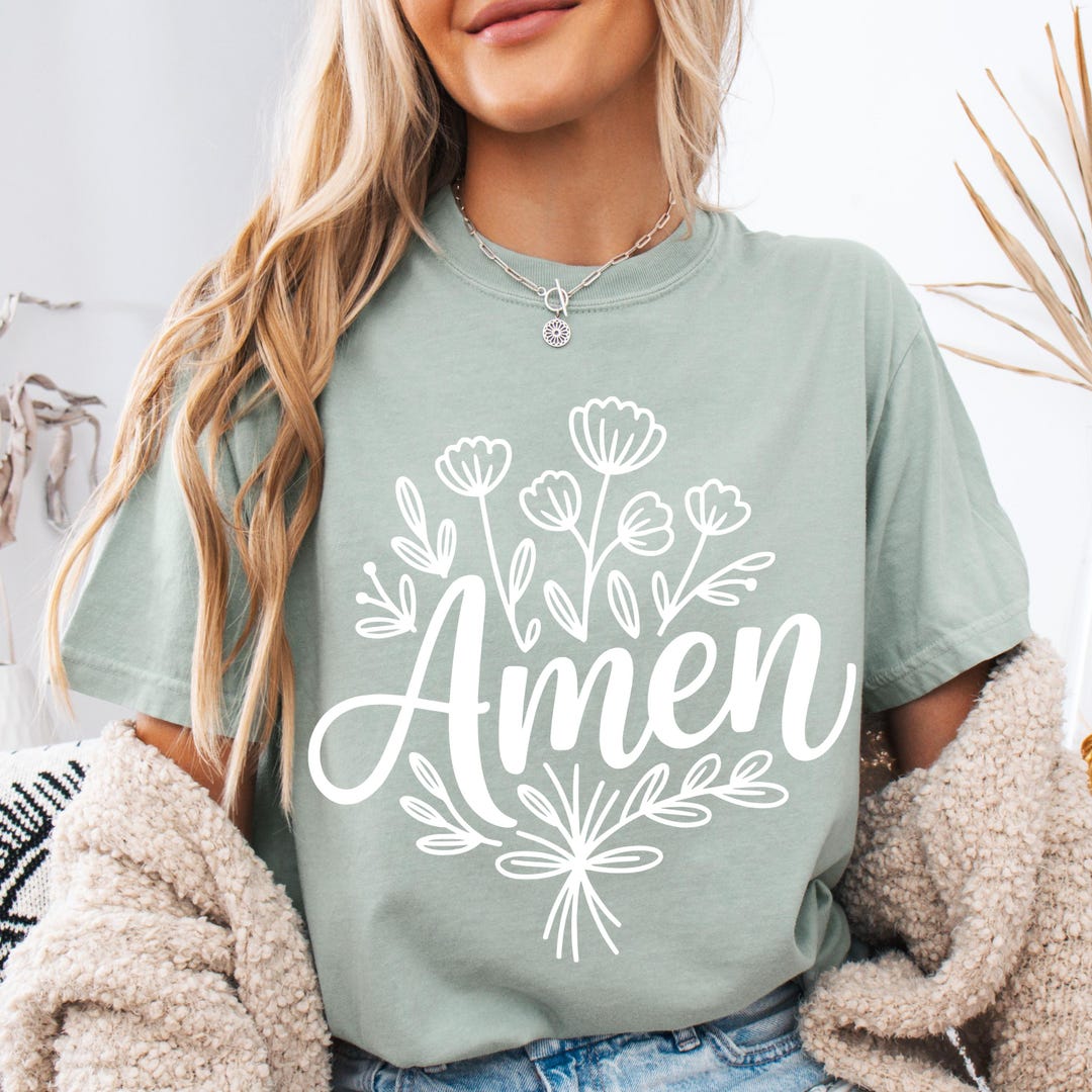 Amen SVG, Christian Faith Design, Bible Verse SVG, Religious PNG File ...