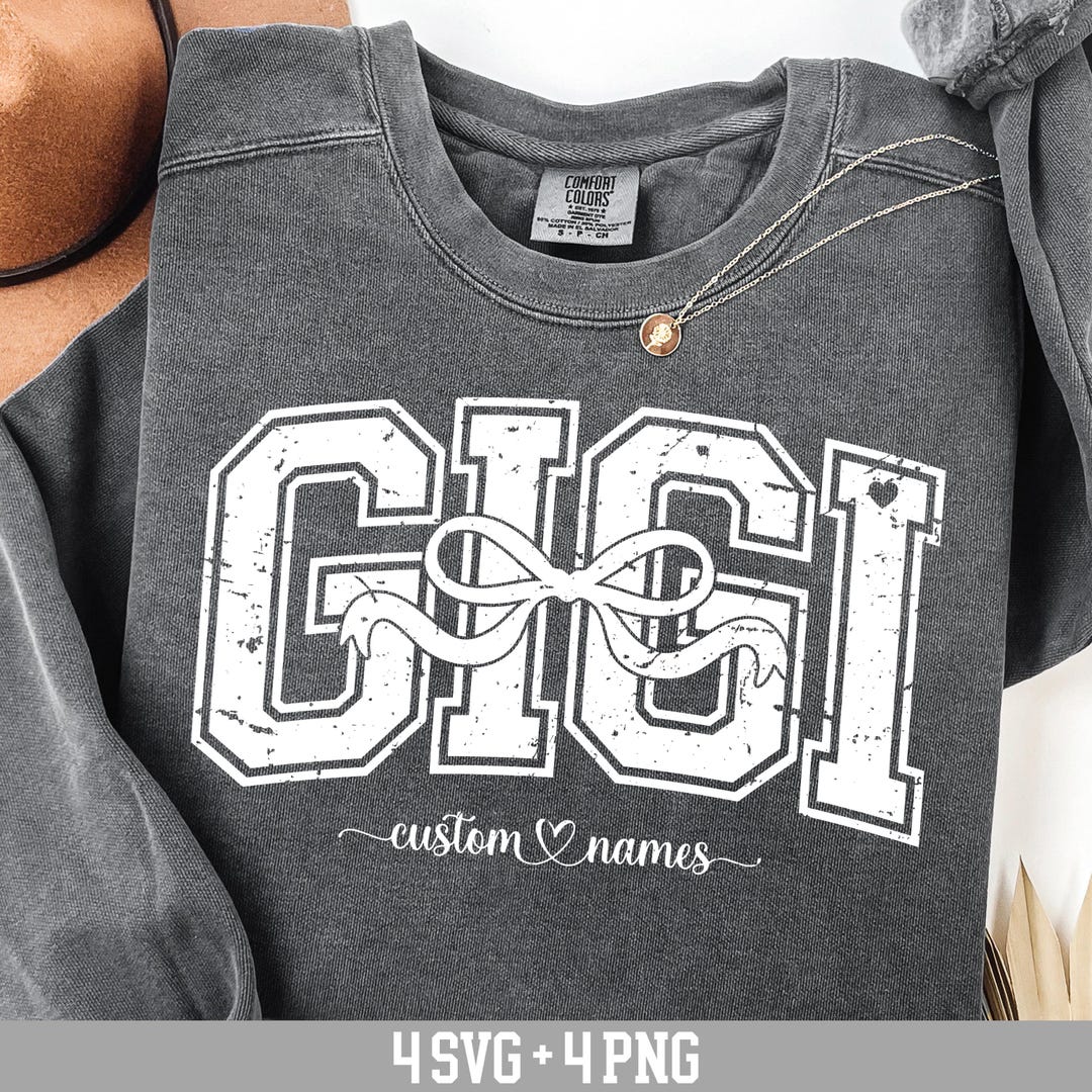 Custom Gigi Est 2026 Svg, New Grandma Png, Distressed Bow Design ...