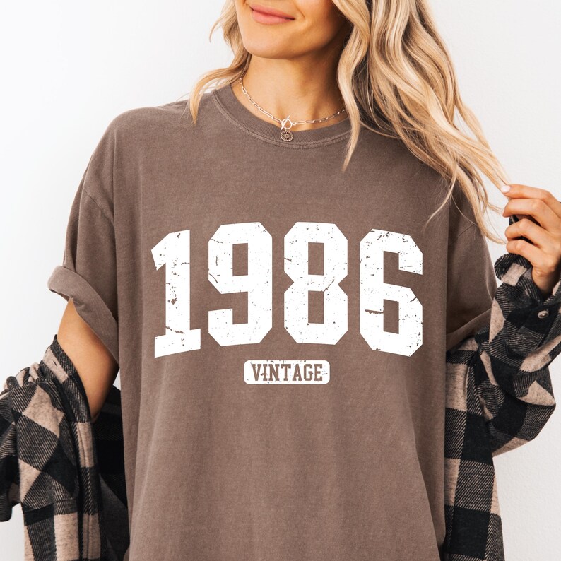 1986 Vintage SVG PNG, Retro Birthday Design (digital Download) - Etsy