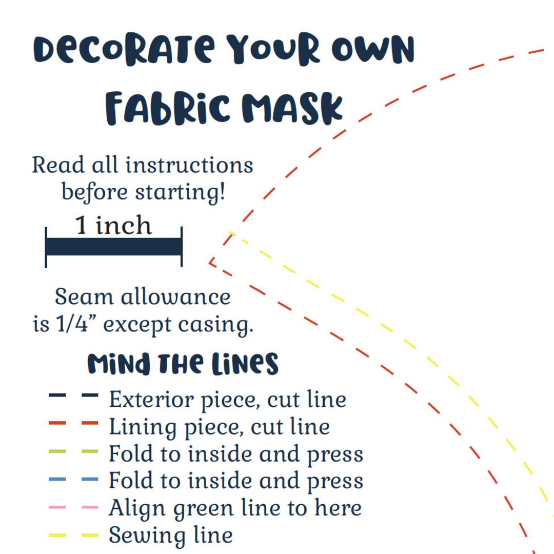 PDF Face Mask Pattern (filter Pocket, Stabilizers, Adjustable) - Etsy