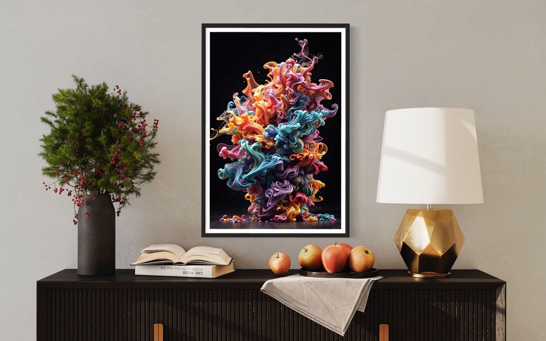 Effervescent Spectrum, Color Symphony Collection, Wall Art Print ...