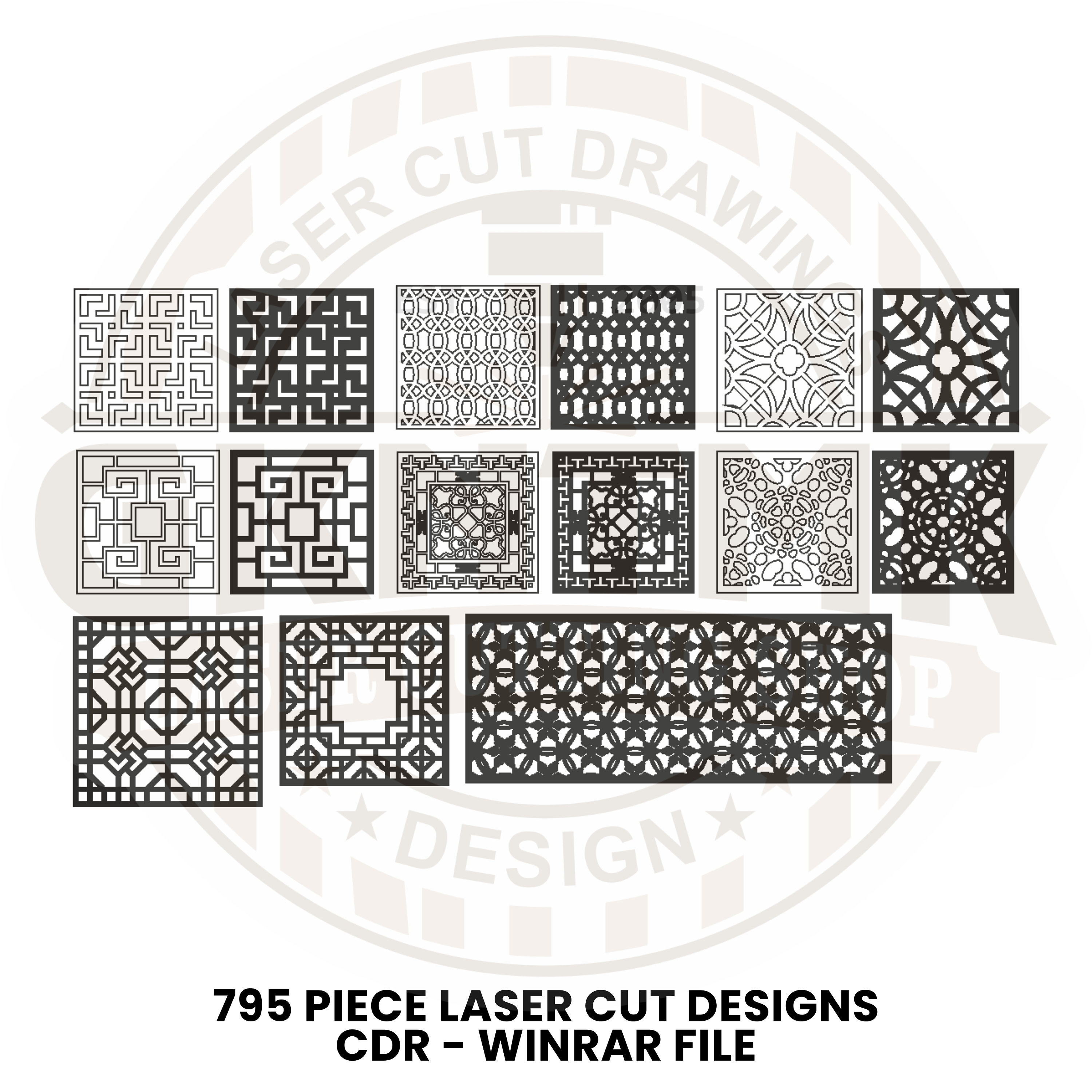 Laser Cutting Drawings Vector Cdr File. A Total of 760 Drawing Files in ...
