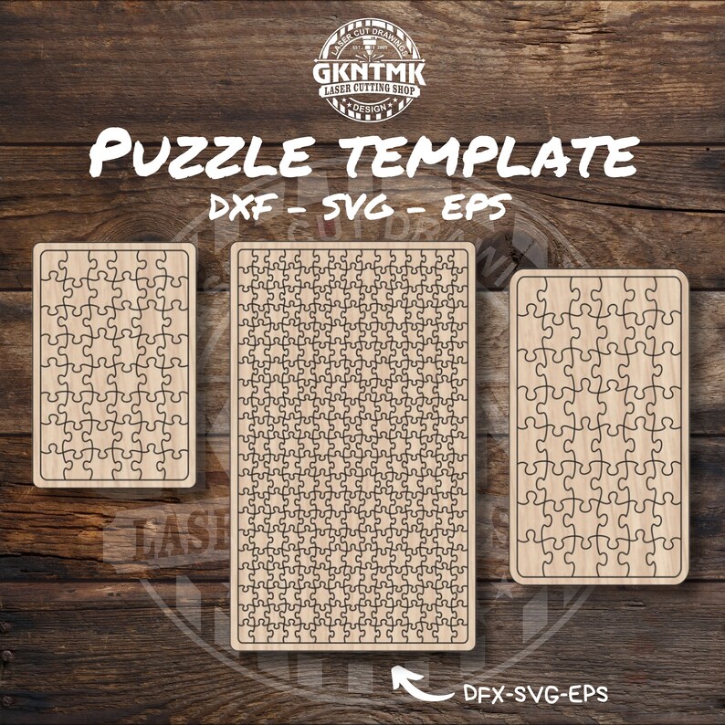 Puzzle Template Svg, Puzzle Svg, Jigsaw Svg for Cricut, Laser Cut ...