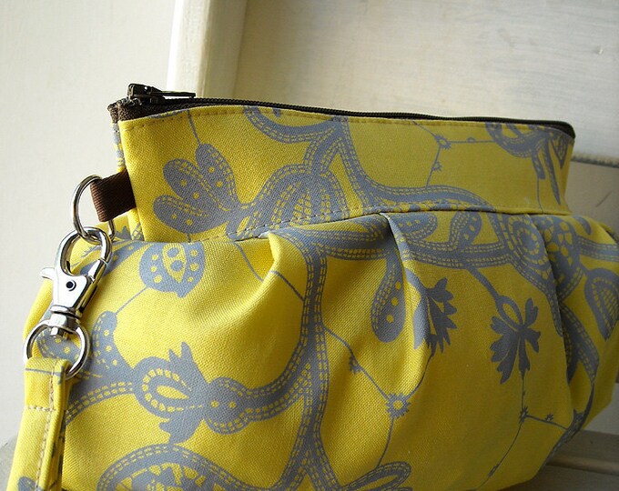 Lemon Zipper Pouch With Clip - Etsy