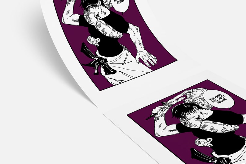 Toji Fushiguro Poster, Jujutsu Kaisen Anime Poster, Japanese Wall Art ...