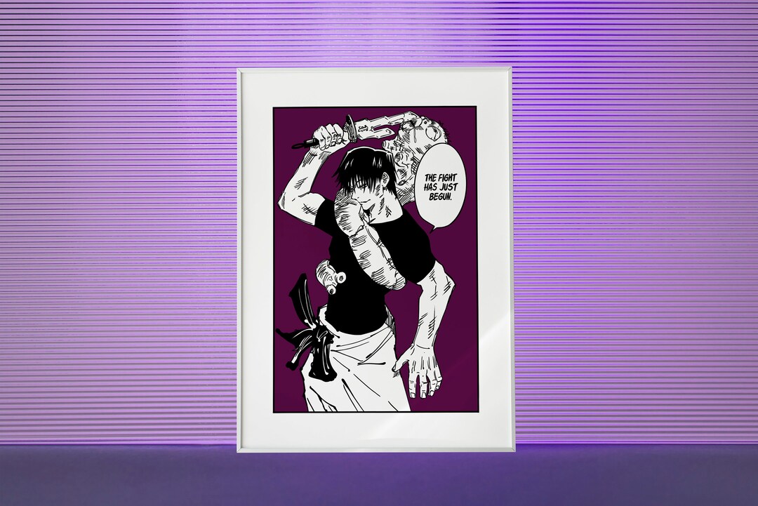 Toji Fushiguro Poster, Jujutsu Kaisen Anime Poster, Japanese Wall Art ...