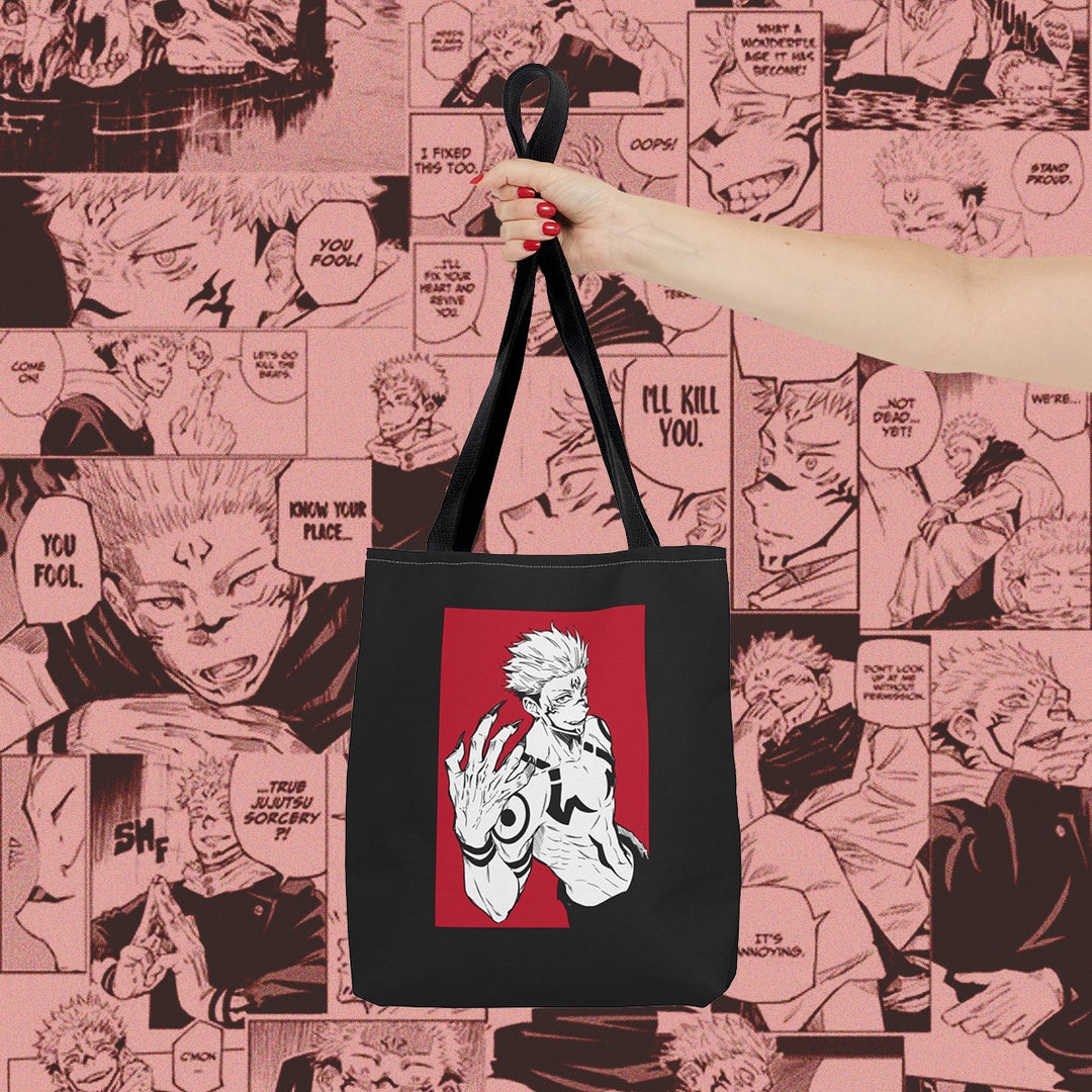 Sukuna Ryomen, Jujutsu Kaisen Tote Bag, Anime Tote Bag, JJK Bag, Boy ...