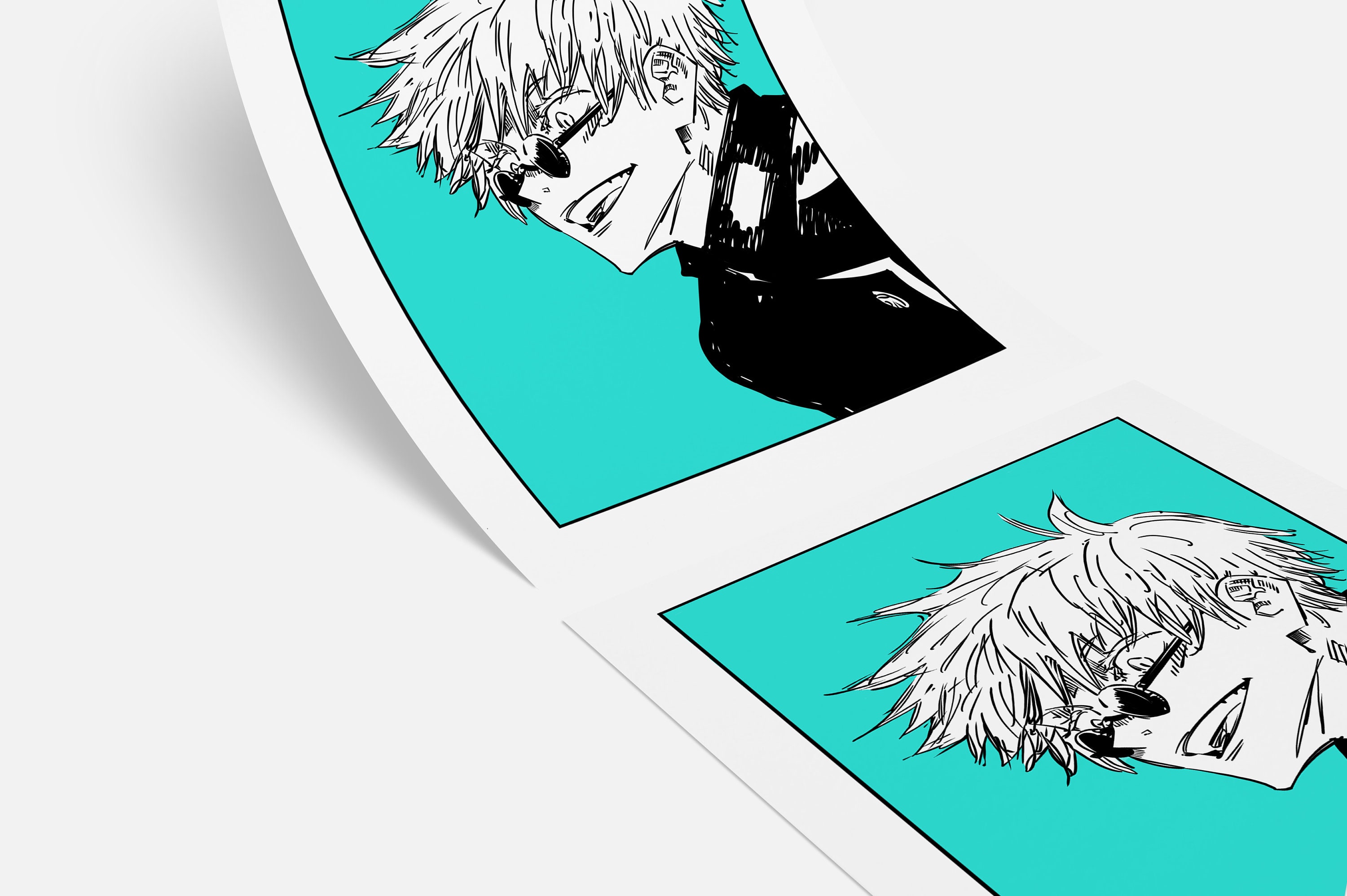 Gojo Satoru Poster, Jujutsu Kaisen Anime Poster, Japanese Wall Art ...