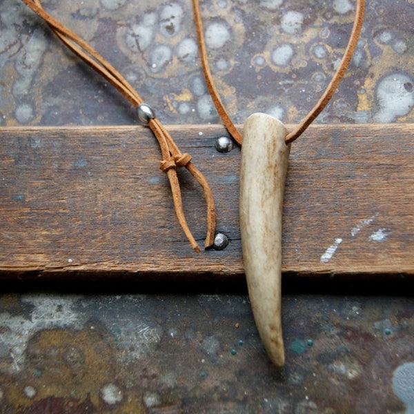 Deer Antler Necklace - Etsy