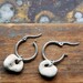 Hag Stone Earrings With Stainless Steel Hoops - Etsy