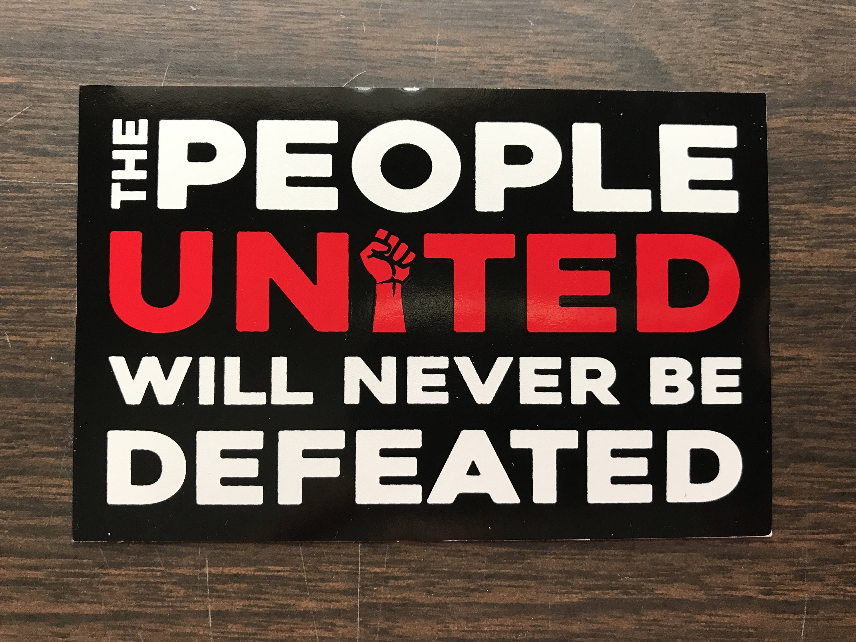 People United Will Never Be Defeated