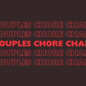 Spicy but Practical Chores Chart for Couples Take Your Relationship to ...