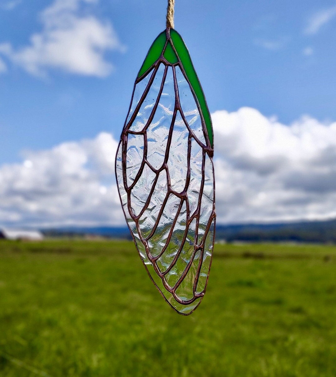 Stained Glass Iridescent Cicada Wing - Etsy