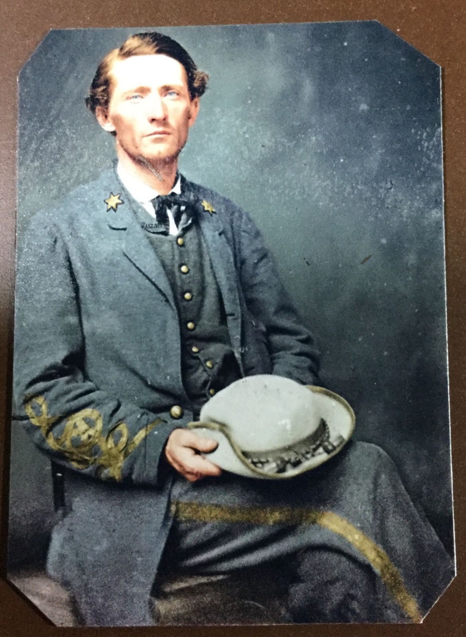 Civil War John "grey Ghost"mosby Colonel of the Confederacy Tintype ...