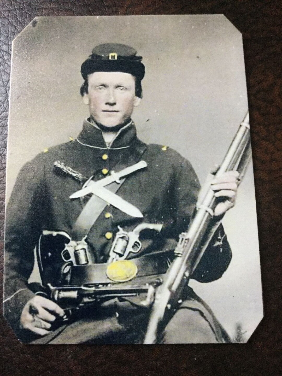 Civil War Well Armed Union Military Soldier Tintype C688NP - Etsy