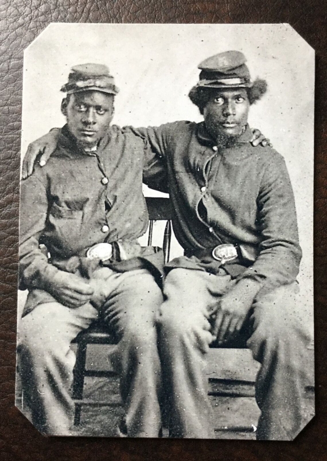 Civil War 2 African Americans Soldiers Tintype #C020NP - Etsy