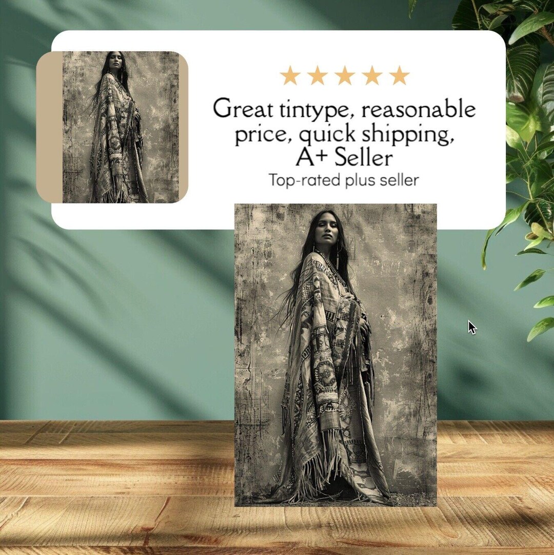 Native American Tintype Limited Edition Museum Series C00100RP - Etsy