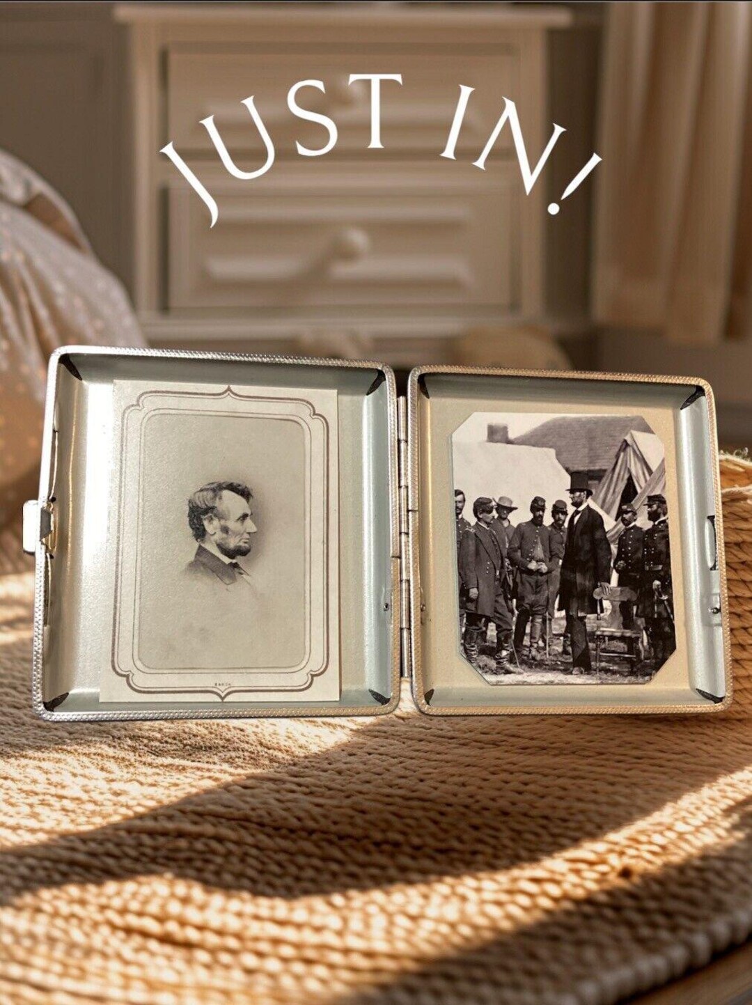 Abraham Lincoln Tintype Set Museum Gallery Lmt Series in Metal Case ...