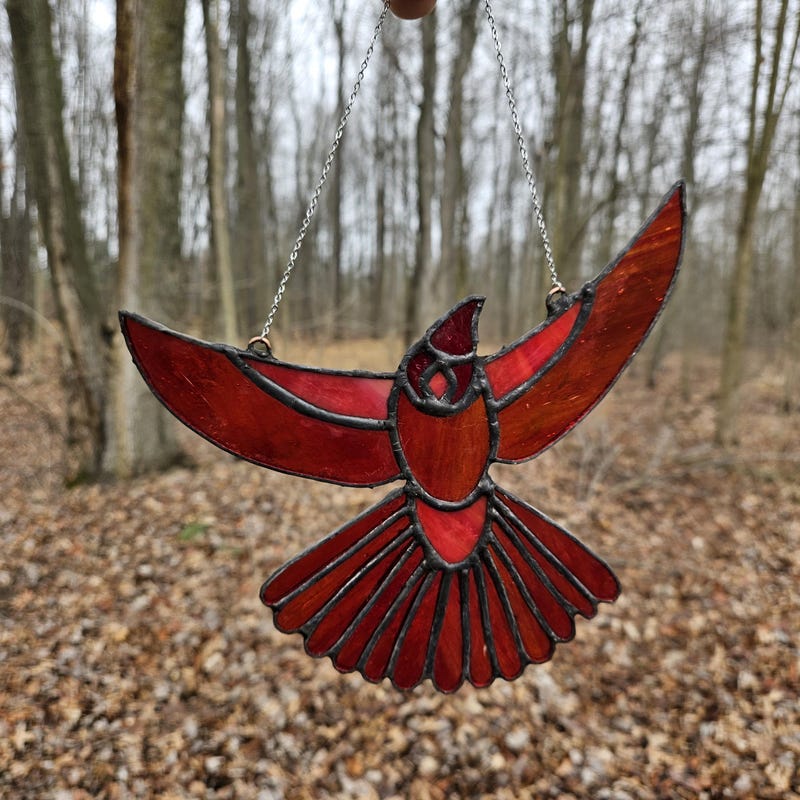 Cardinal in Flight - Etsy