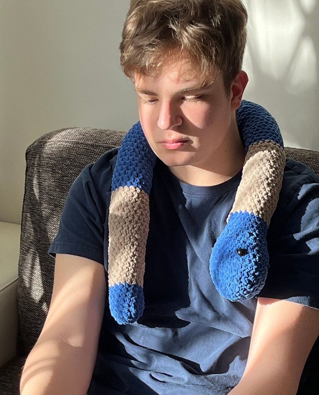 BIG, 90 CM LONG Supersoft Cuddling Amigurumi Worm From Super Chunky ...