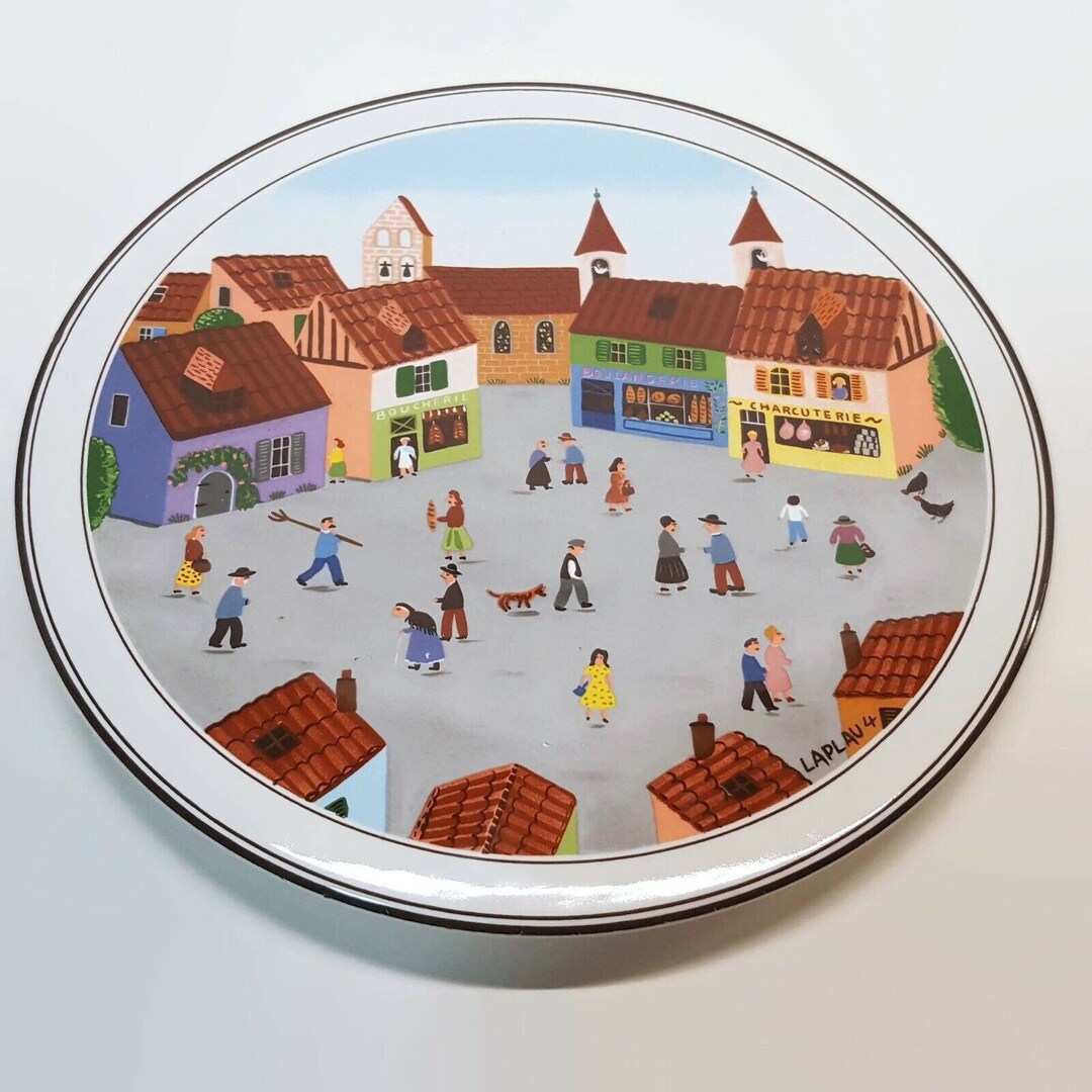 Villeroy & Boch Naif Round Trivet Tea Tile With Box - Etsy