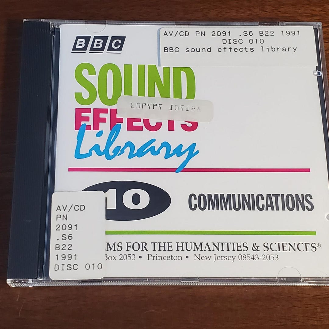 BBC Sound Effects Library Communications Disc 10 CD 1991 - Etsy