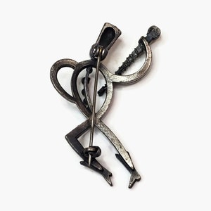 Vintage Drum Major Sterling Silver & Faux Pearl Brooch Pin - Etsy