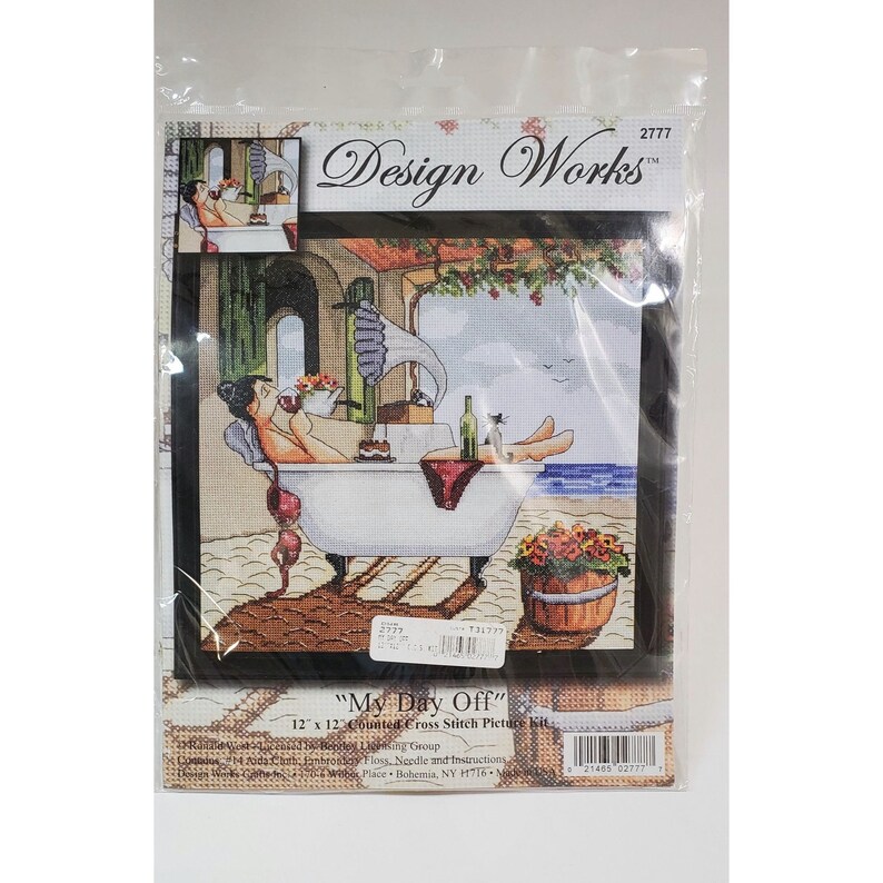 Design Works "my Day Off" Counted Cross Stitch Picture Kit #2777 Sealed ...