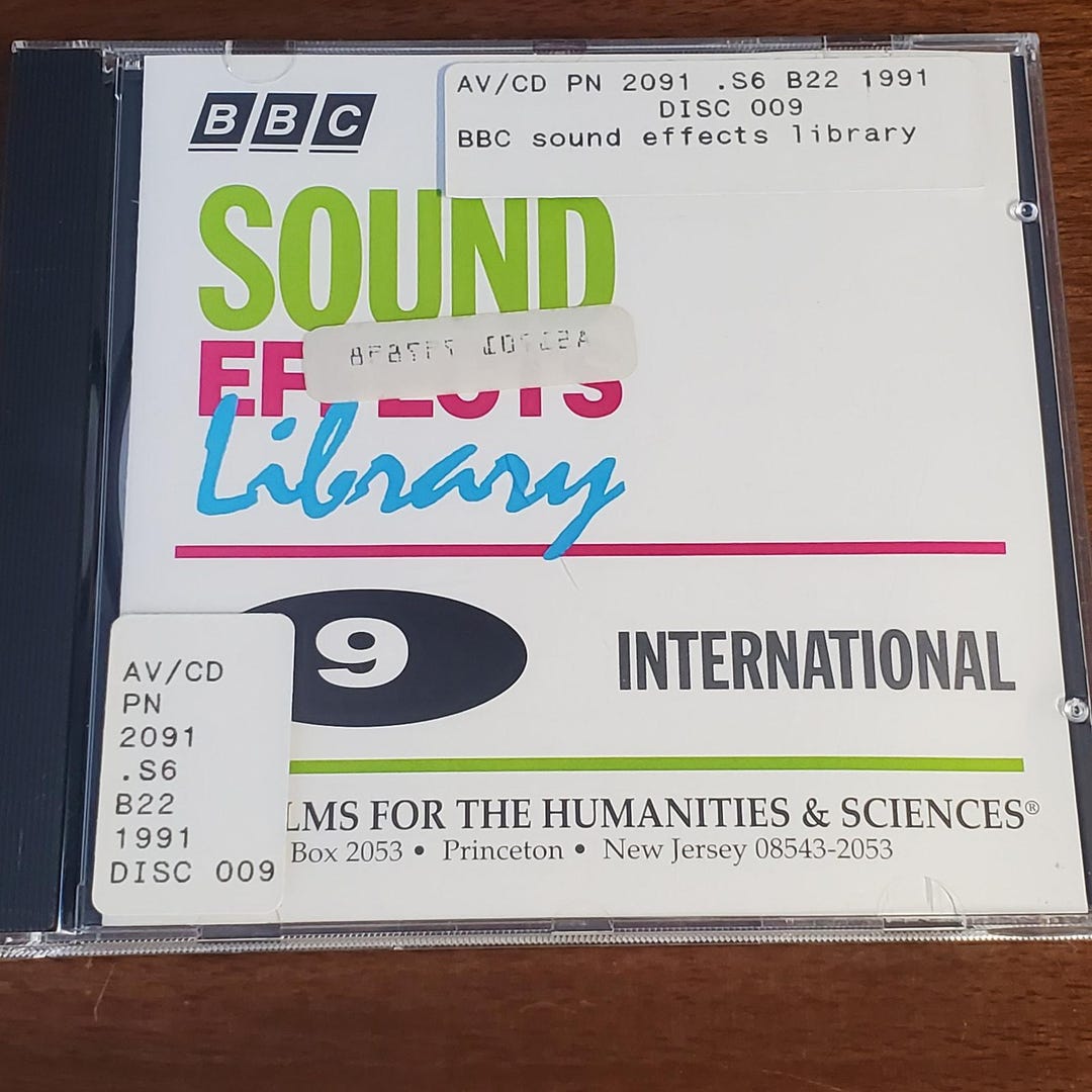BBC Sound Effects Library International Disc 9 CD 1991 - Etsy