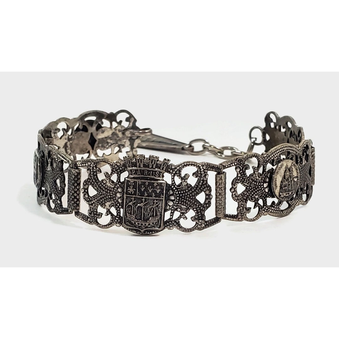 Vintage Filigrane Depose Paris France Travel Souvenir Bracelet - Etsy