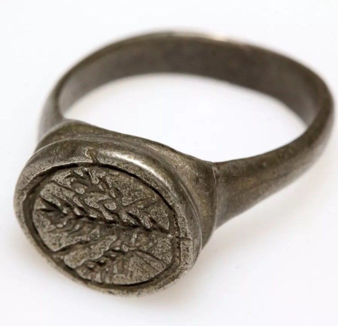 Ancient Byzantine Silver Seal Ring Circa 500-700 A.D - Etsy
