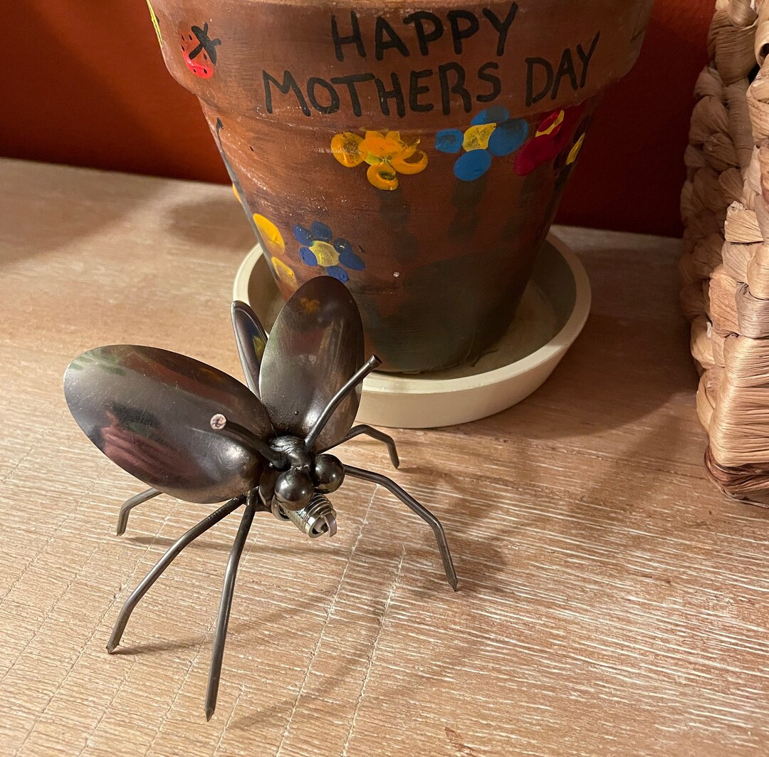 Welded Spark Plug Bug Art Figurine - Etsy