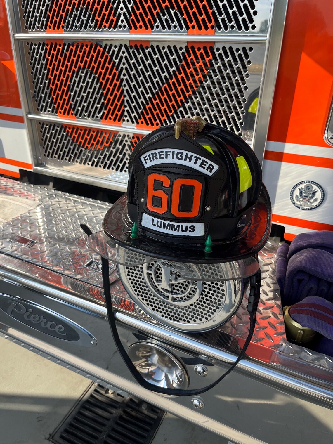 Custom Fire Helmet Shield - Etsy