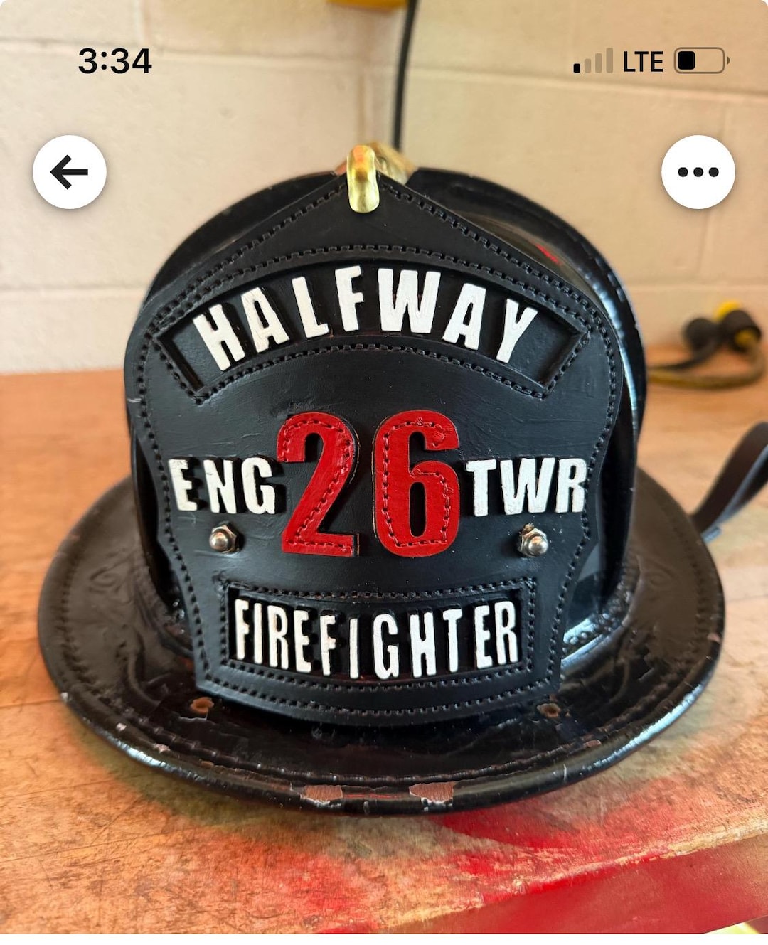 Custom Made Leather Helmet Shield With Raised Letters and Numbers - Etsy