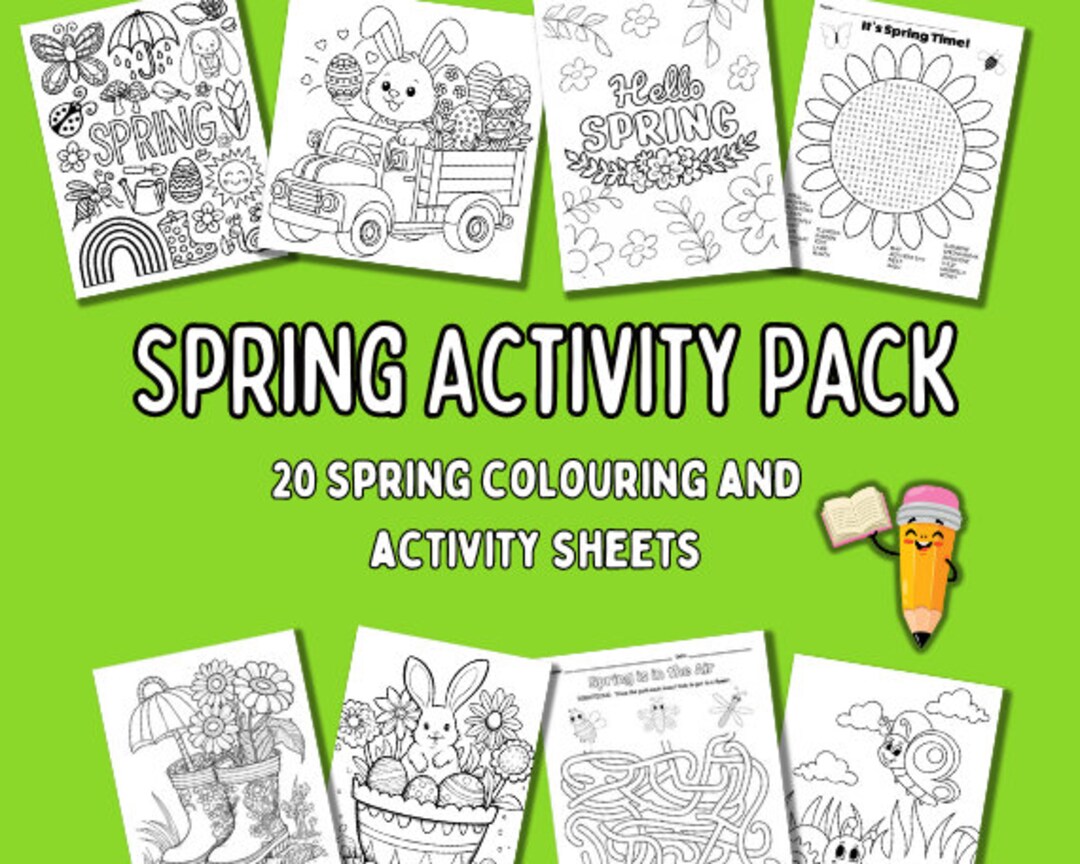 20 Printable Springtime Activity Pack - Etsy