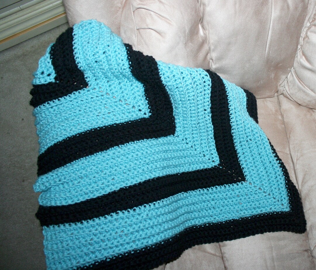 Crochet Afghan Pattern Geometric Design Easy & Fun Beginner Blanket ...