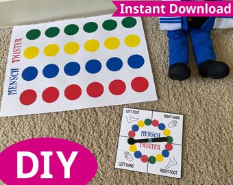 Twister Game Spinner Template