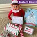 Printable Elf Prop Kit, Donut Box Instant Download, Christmas Countdown ...